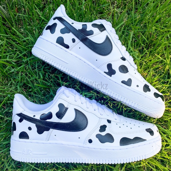 Nike | Shoes | Air Force Cow Print Sneaker | Poshmark